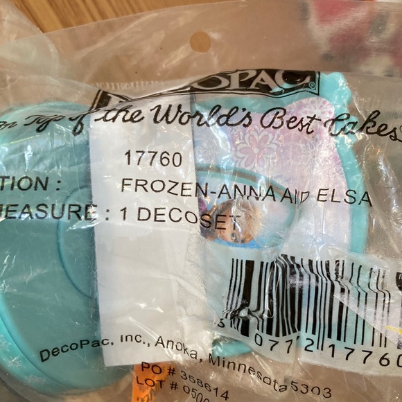 Decopac Party Supplies Nip Decopac Frozen Anna Elsa Olaf Cake Toppersnowflakes Poshmark